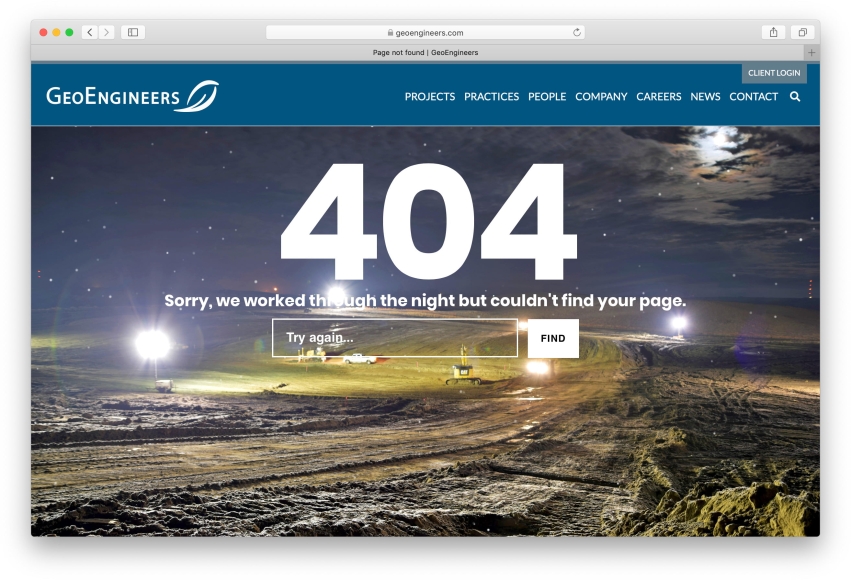 10 Examples of Fun 404 Pages - Clockwork Design Group, Inc