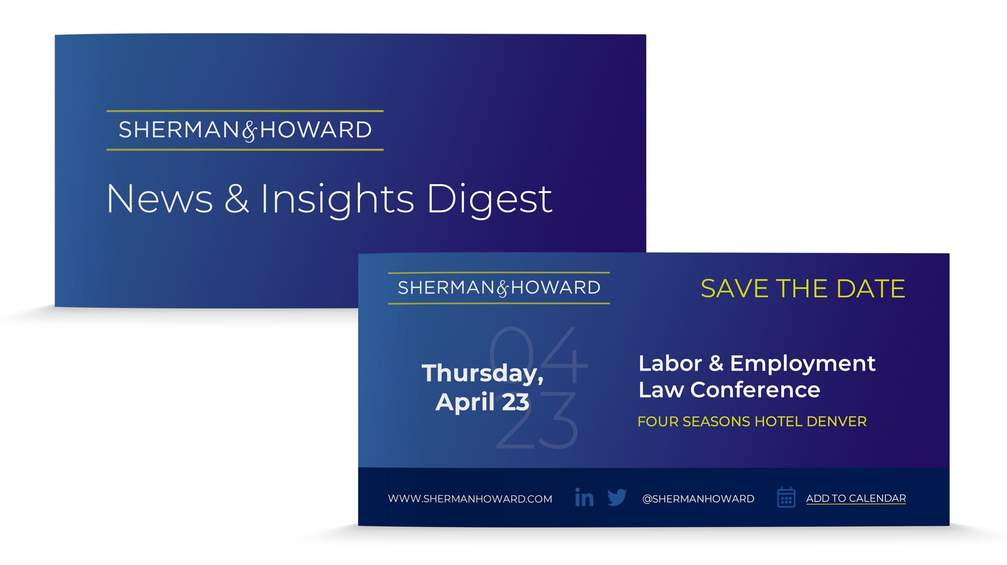 A Refreshed Brand for Sherman Howard - Clockwork Design Group, Inc A Refreshed Brand for Sherman Howard - Clockwork Design Group, Inc
