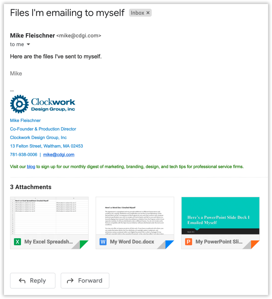 Mike’s Technical Tip: Open Microsoft Office Files Directly from Gmail - Clockwork Design Group, Inc