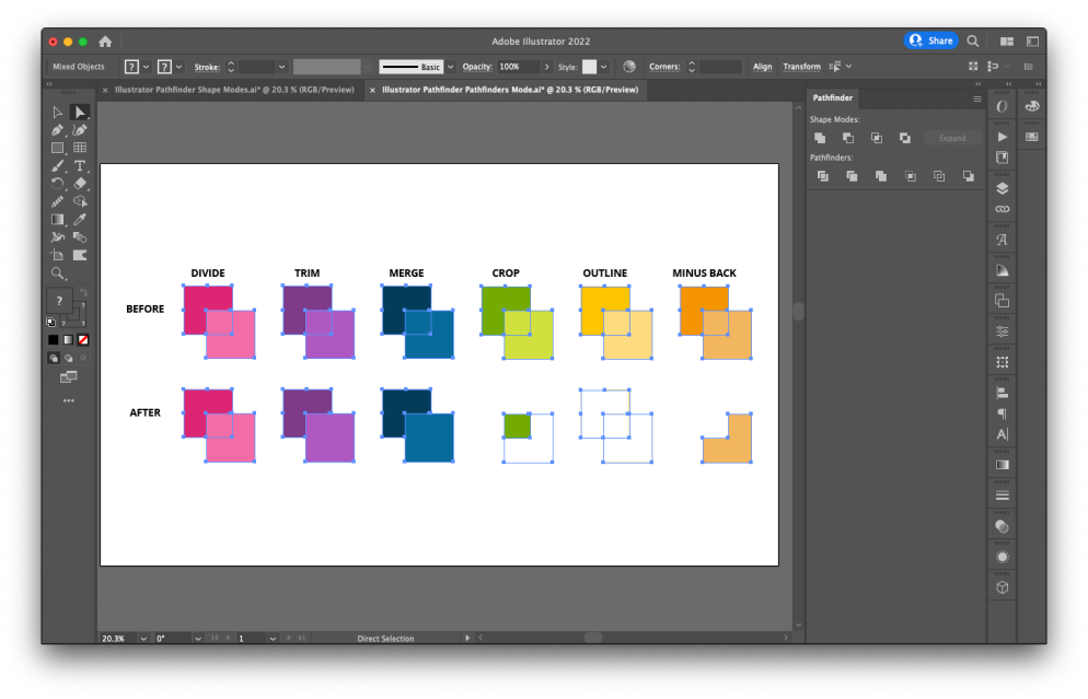 How to Use Adobe's Pathfinder Window - Clockwork Design Group, Inc