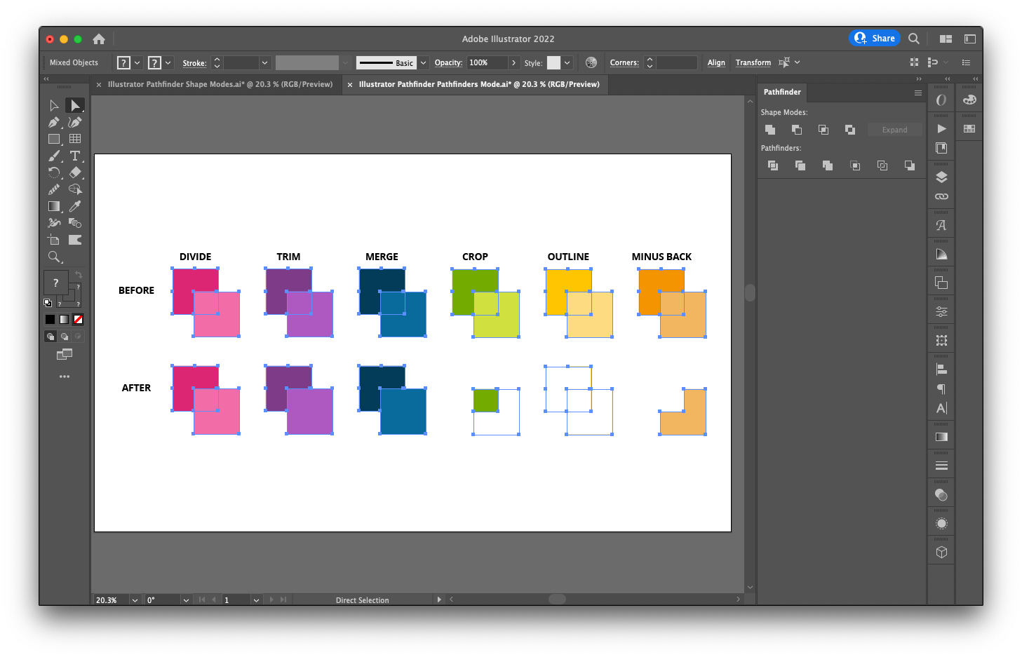 How to Use Adobe's Pathfinder Window - Clockwork Design Group, Inc