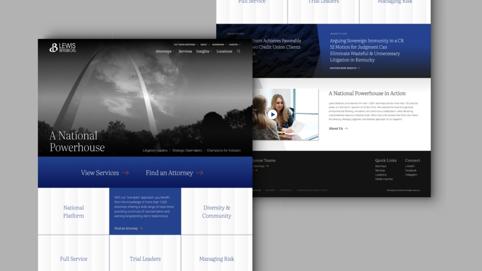 Am Law 100 Firm Lewis Brisbois Launches New Website - Clockwork Design ...